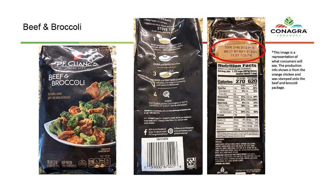 Conagra Brands Inc., Recalls Frozen Beef Products | Food Engineering