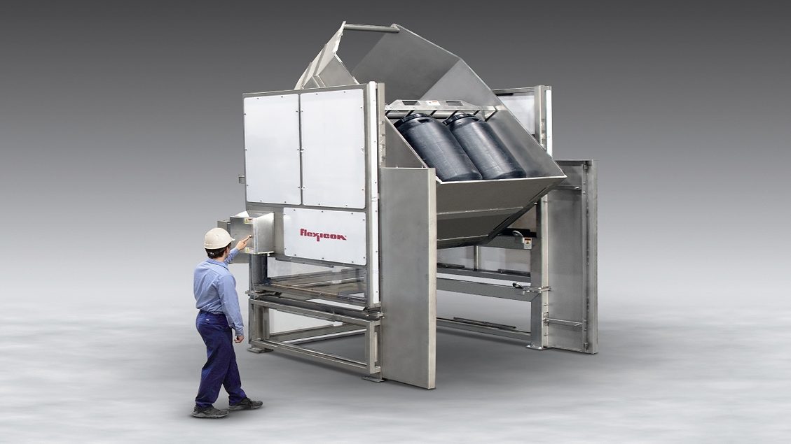 Flexicon’s Launches High-Volume Open-Chute Dumper | Food Engineering