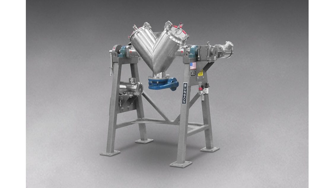 Vee Cone Blender for Lab and Pilot Applications Has Intensifier Bar ...