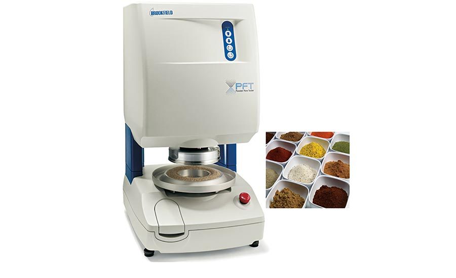 Brookfield Engineering powder flow tester | 2017-08-15 | Food Engineering