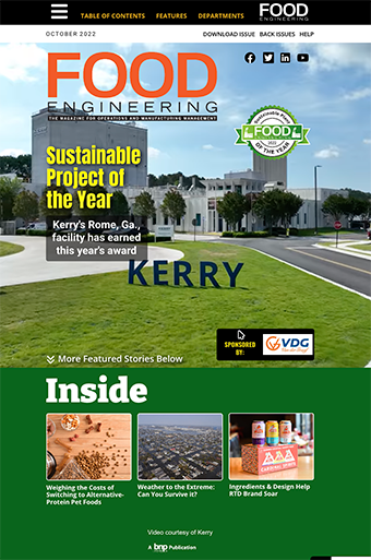 FOOD ENGINEERING | Covers the food and beverage processing industry ...