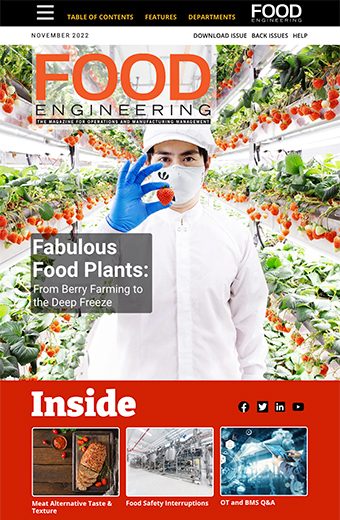 FOOD ENGINEERING | Covers the food and beverage processing industry ...