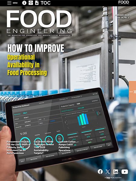 FOOD ENGINEERING | Covers the food and beverage processing industry ...