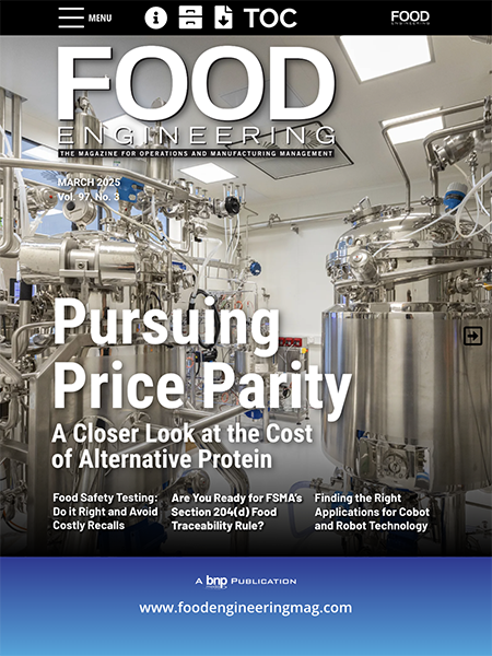 FOOD ENGINEERING | Covers the food and beverage processing industry ...