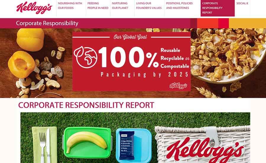Kellogg announces 100 percent sustainable packaging goal | 2018-10-26 ...